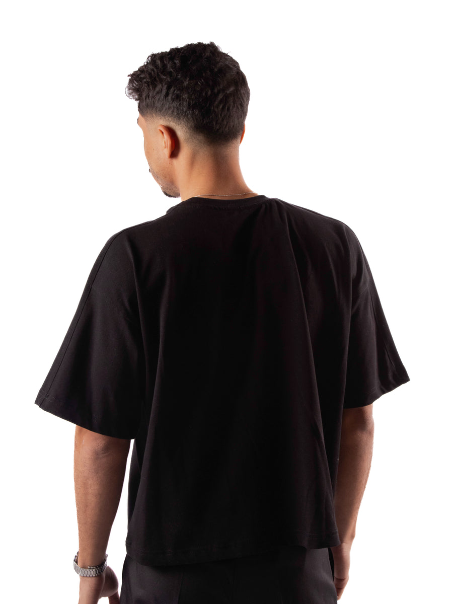 The Basic Black Boxy T-Shirt – ZEI.EG